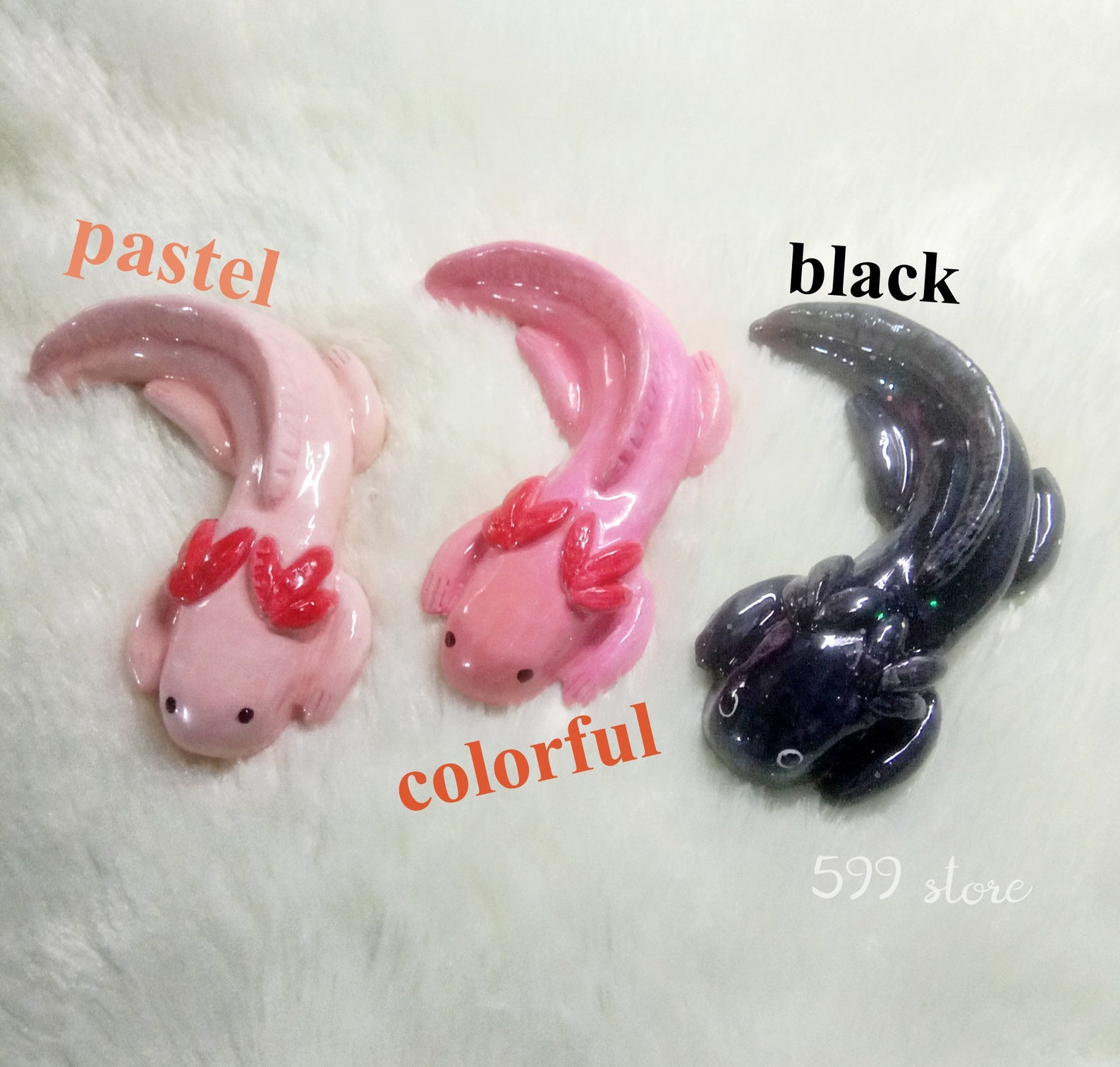 Axolotl Figurine, Exotic Animal Art, Small Sculpture, Salamander Art ...