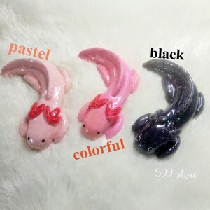 Axolotl Figurine, Exotic Animal Art, Small Sculpture, Salamander Art ...