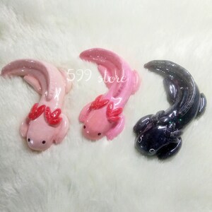 Axolotl Figurine, Exotic Animal Art, Small Sculpture, Salamander Art ...