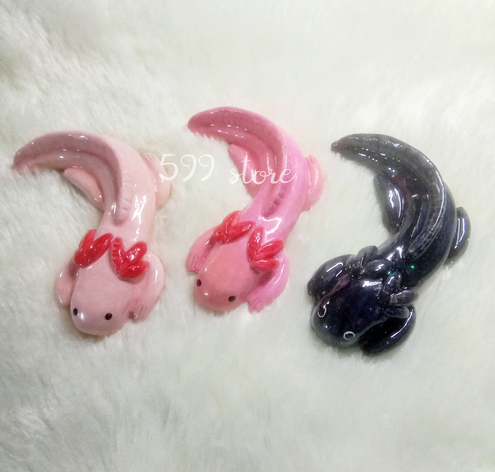 Axolotl Figurine, Exotic Animal Art, Small Sculpture, Salamander Art ...