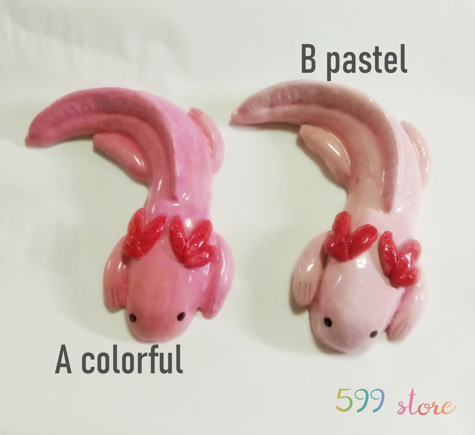 Axolotl Figurine, Exotic Animal Art, Small Sculpture, Salamander Art ...