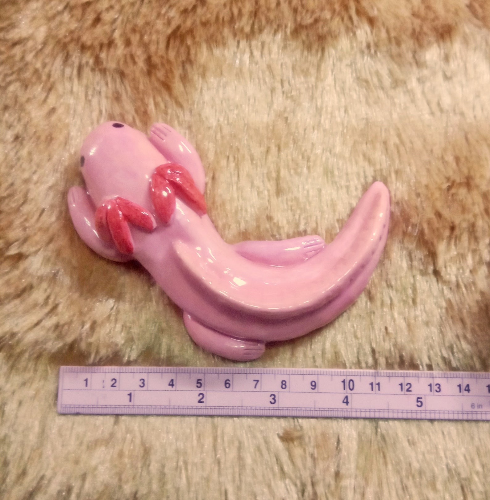 Axolotl Figurine, Exotic Animal Art, Small Sculpture, Salamander Art ...