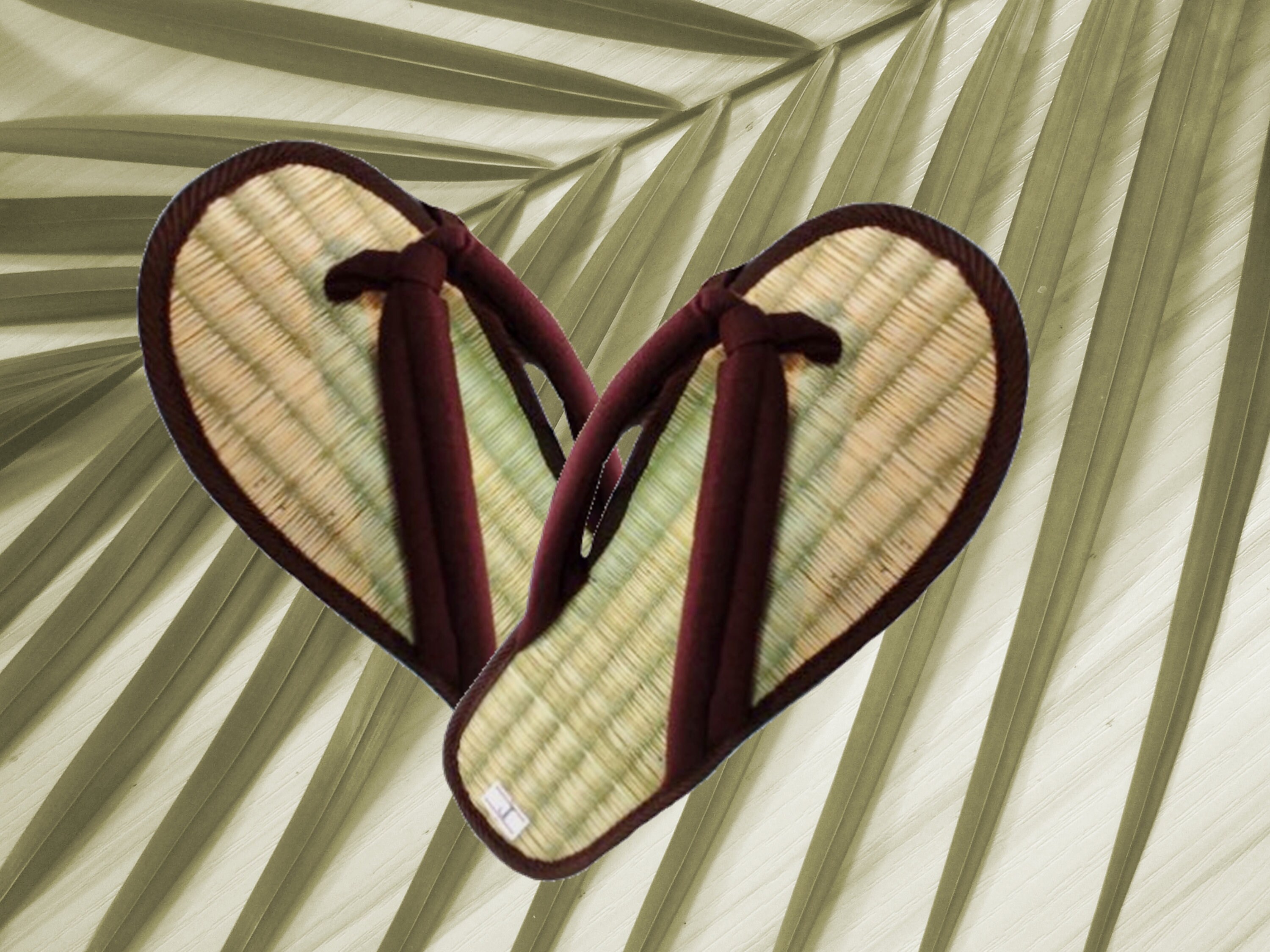 Brown Thin Slippers flip Flop Slippers papyrus Slippers indoor Slippers ...