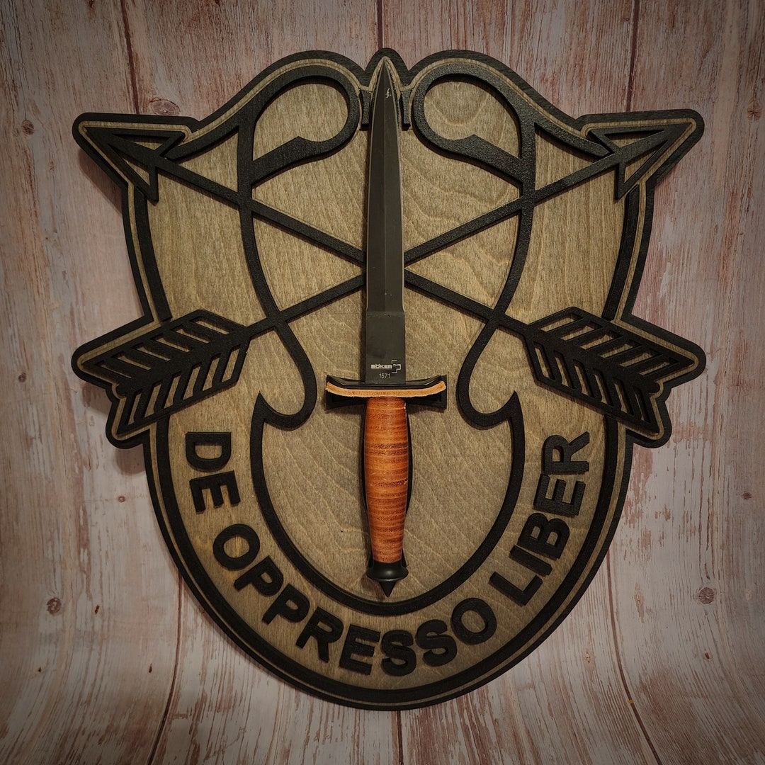 Special Forces Crest V-42 Dagger Display - Etsy