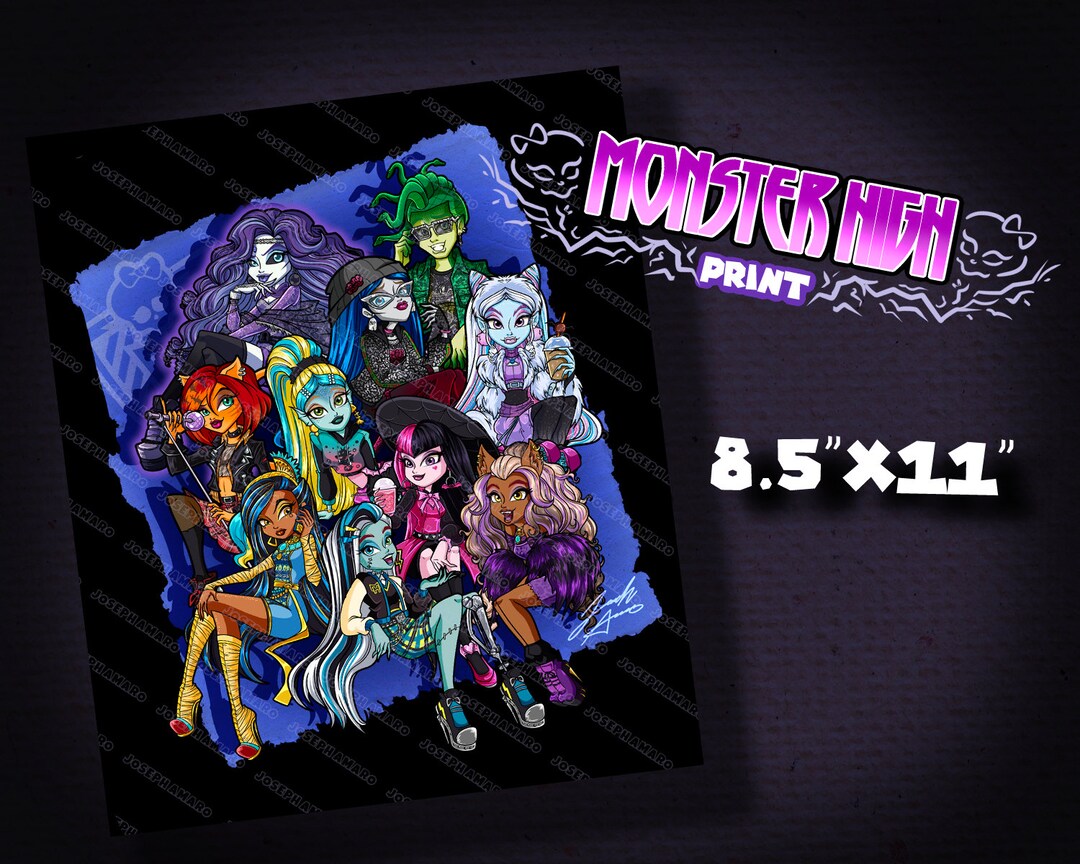 Monster Ghouls: New Ghouls in School Print - Etsy