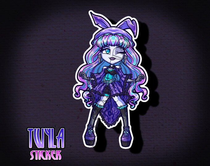 Monster Ghoul School Boogie Girl Sticker Etsy