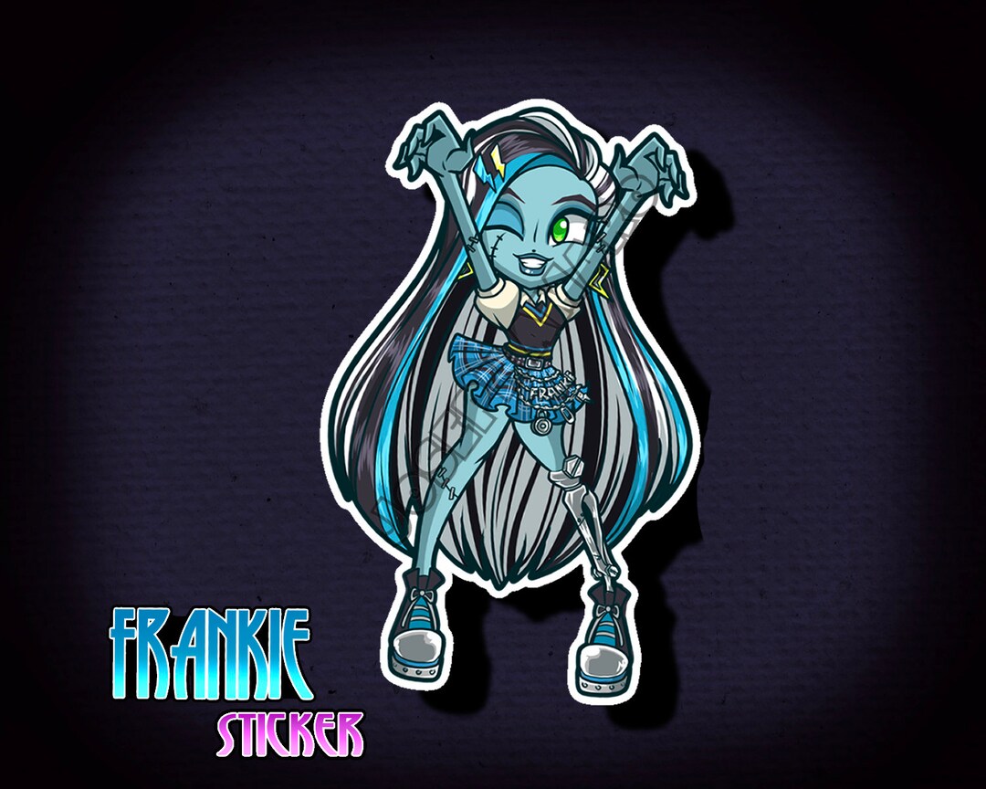 Monster Ghouls School: Franky Girl Sticker - Etsy