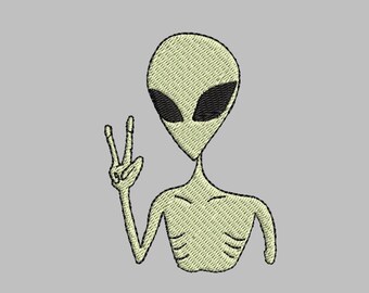 Alien Iron on Patch - Etsy