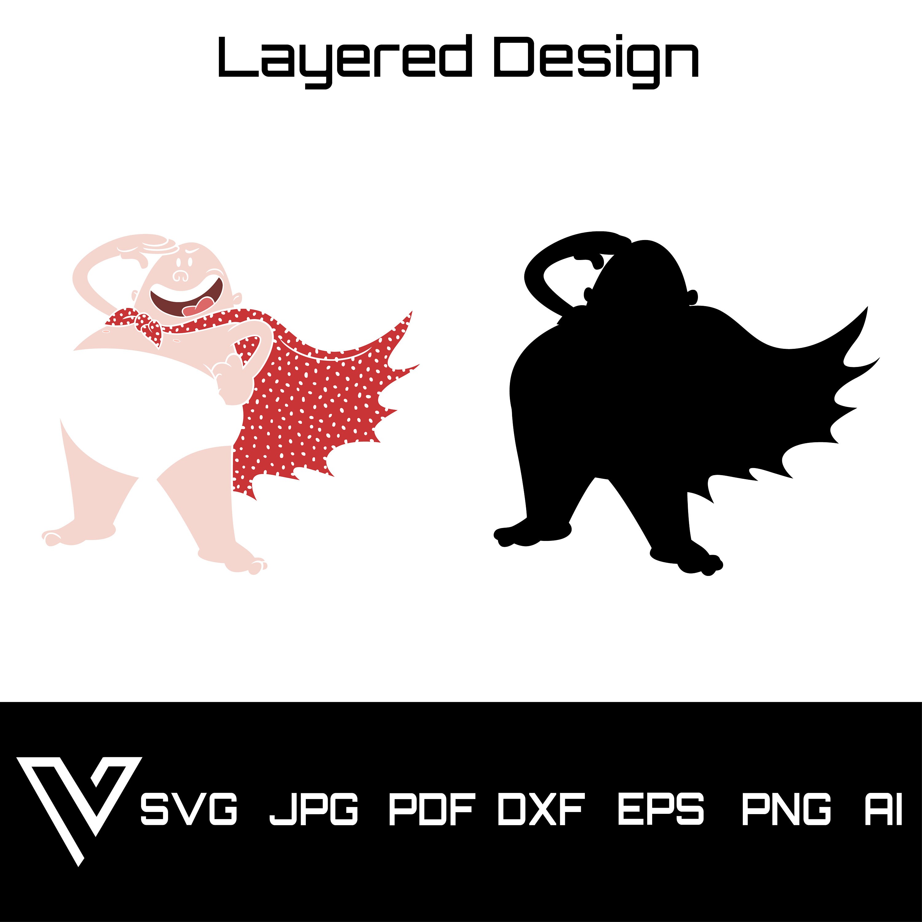 Captain Underpants SVG Layered Vector Artwork Cricut Cut File | Etsy