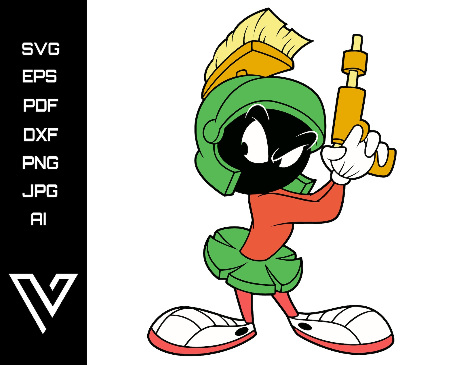 Marvin The Martian Looney Tunes Layered Svg Cricut Cut File Etsy