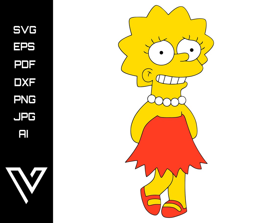 Lisa Simpson SVG Layered The Simpsons Vector Artwork Cricut | Etsy Lisa Simpson SVG Layered The Simpsons Vector Artwork Cricut | Etsy