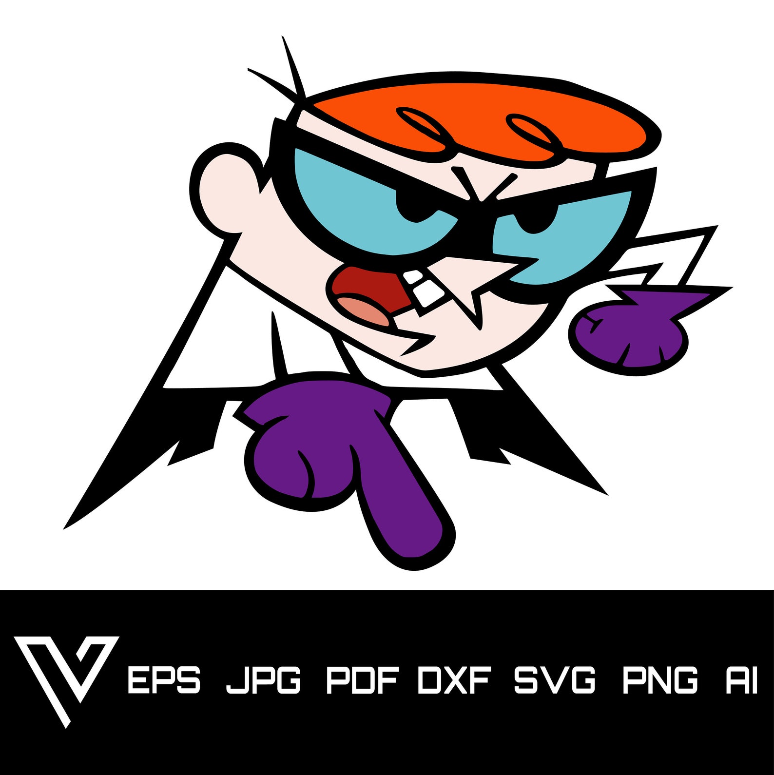 Dexter's Laboratory Dexter 5x SVG Cricut Cut File Clip | Etsy