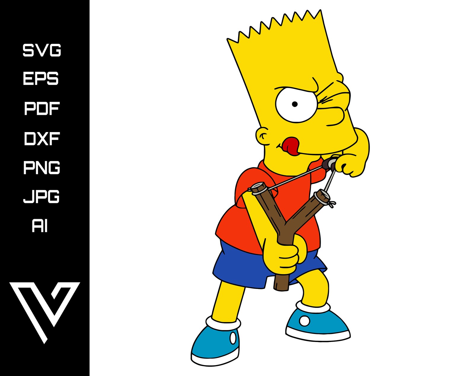 Bart Simpson Svg Layered The Simpsons Vector Artwork Cricut Etsy