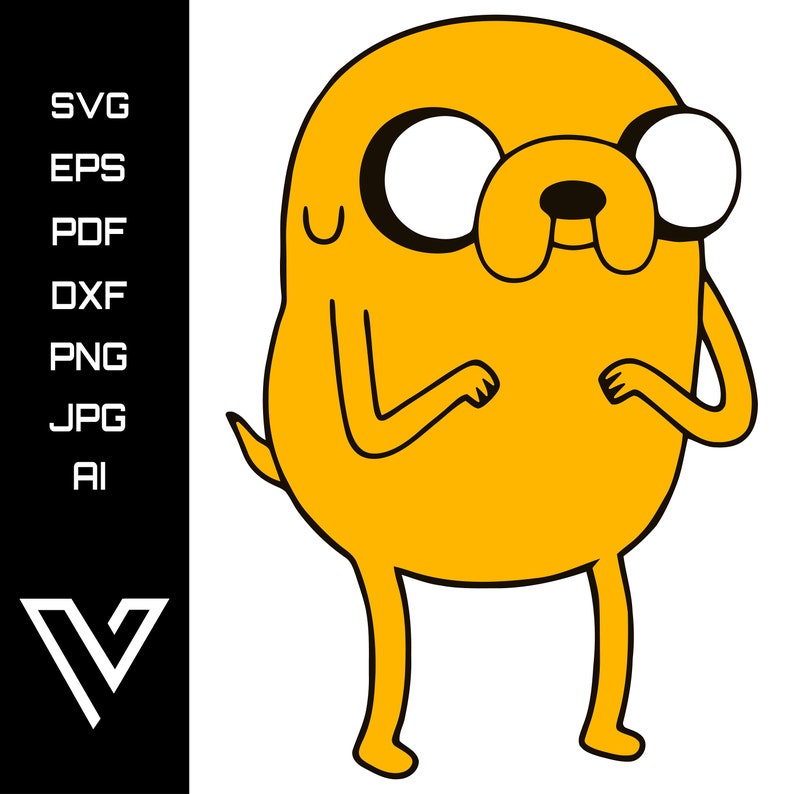 Jake The Dog Adventure Time SVG Bundle Cricut Silhouette | Etsy