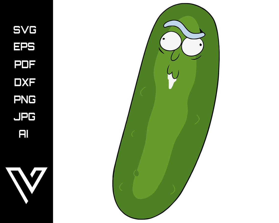 Pickle Rick Layered SVG Rick and Morty Vector Artwork Cricut | Etsy