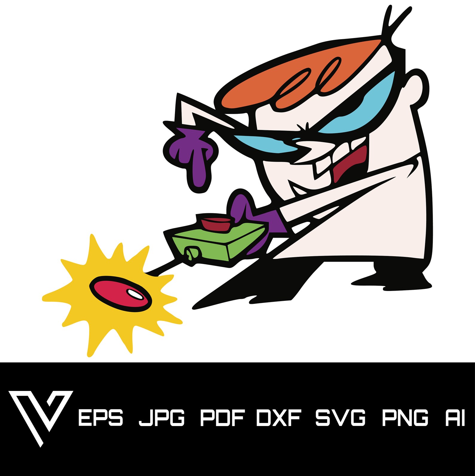 Dexter's Laboratory Dexter 5x SVG Cricut Cut File Clip | Etsy