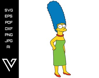 Marge Simpson Svg | Etsy