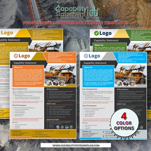 Electrical Capability Statement Template - Etsy