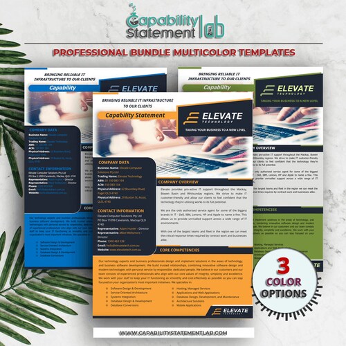 Electrical Capability Statement Template - Etsy