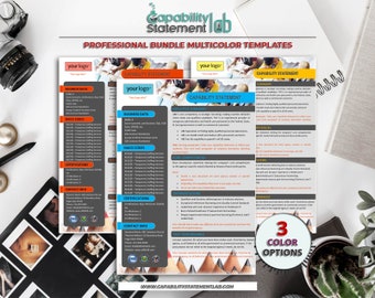 Capability Statement Flyer Template Canva Editable, Business Document ...