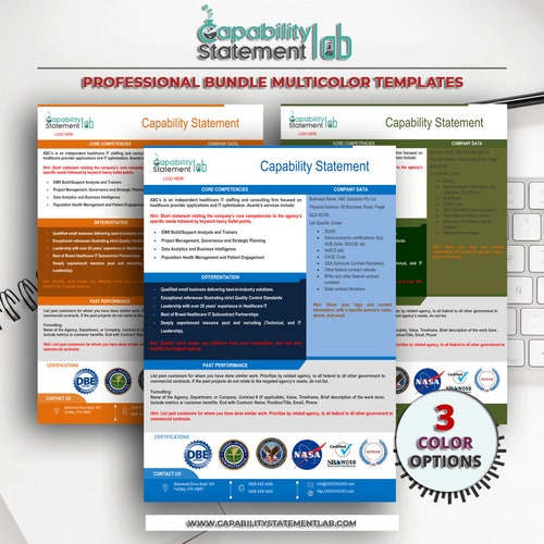 Electrical Capability Statement Template - Etsy
