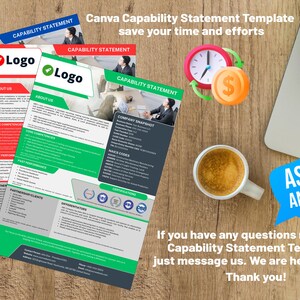 Canva Capability Statement Template: Corporate & Government Contracts ...