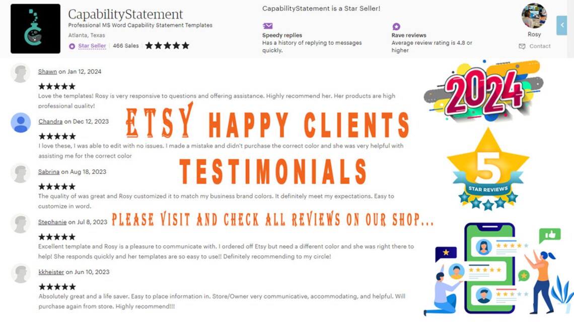 Janitorial Services Capability Statement Template - Etsy