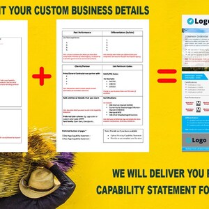 Custom Capability Statement for All Kind of Businesses - Two Pages - Etsy
