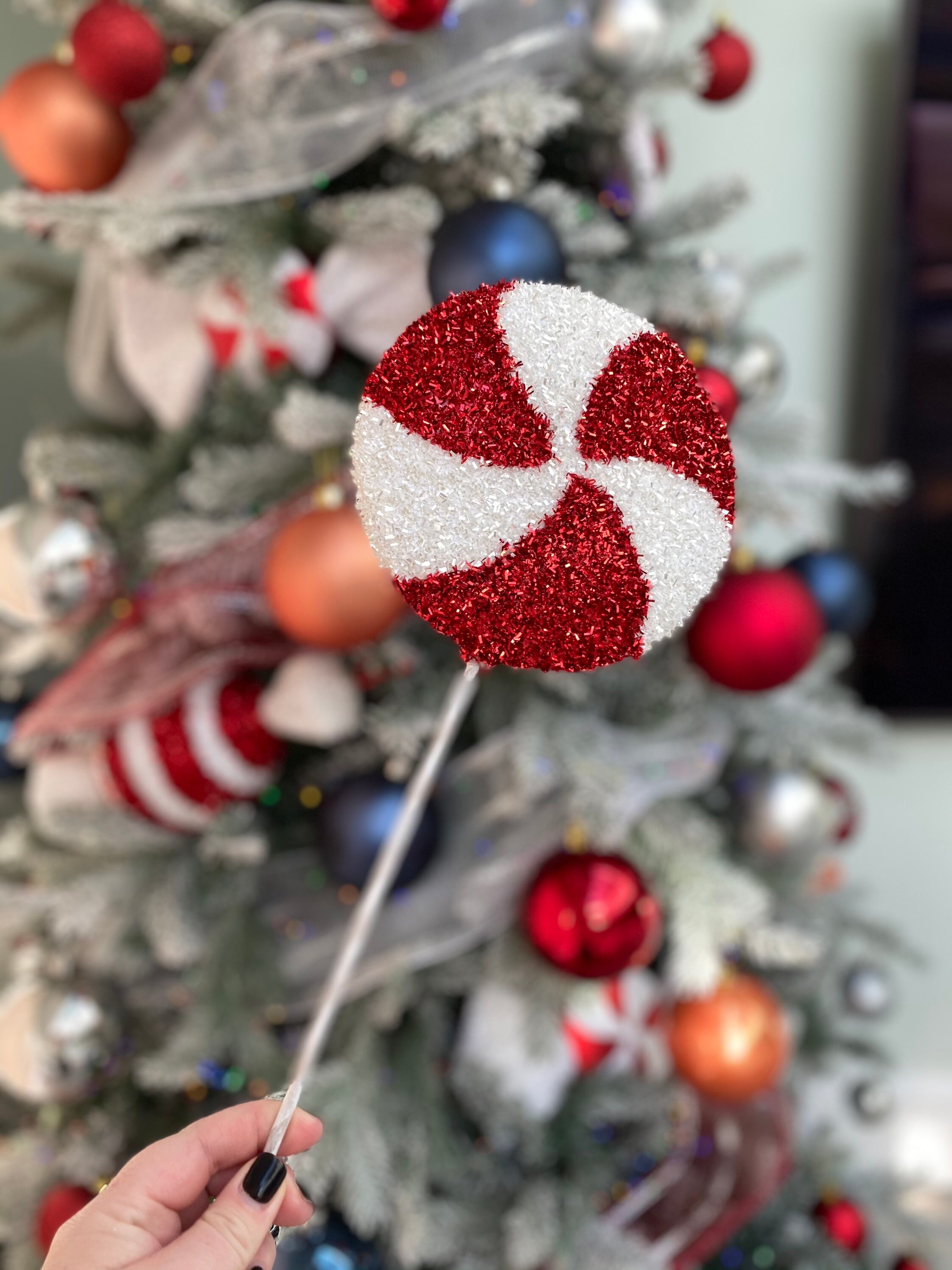 Candy Cane Pick - Etsy