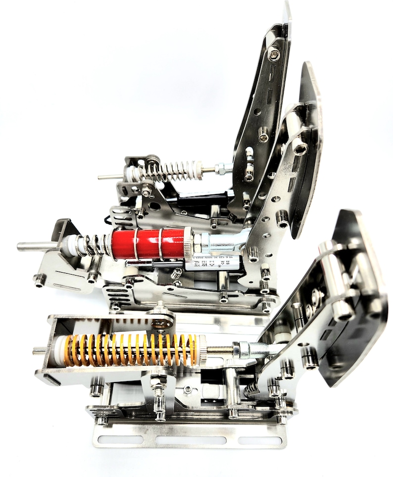 SIMUBOX Load Cell Pedals V2. Stainless Steel. 2 Hydraulic Dampers. SIM ...