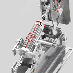 SIMUBOX Load Cell Pedals V2 Stainless Steel 2 Hydraulic Dampers ...