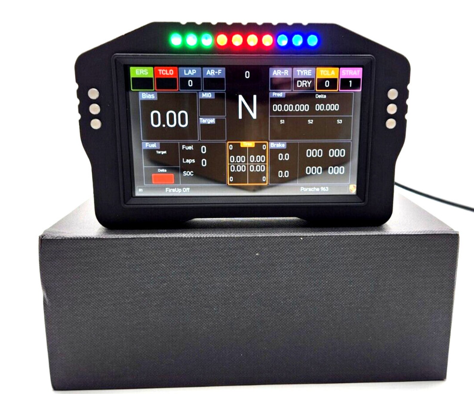 SIMUBOX DDU Sim Racing Dashboard Con 16 Led RGB. Vocore Compatible Con ...