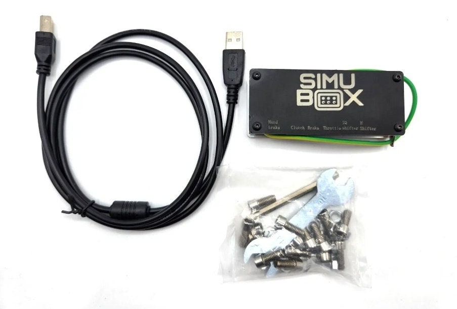 SIMUBOX Load Cell Pedals V2. Stainless Steel. 2 Hydraulic Dampers. SIM ...