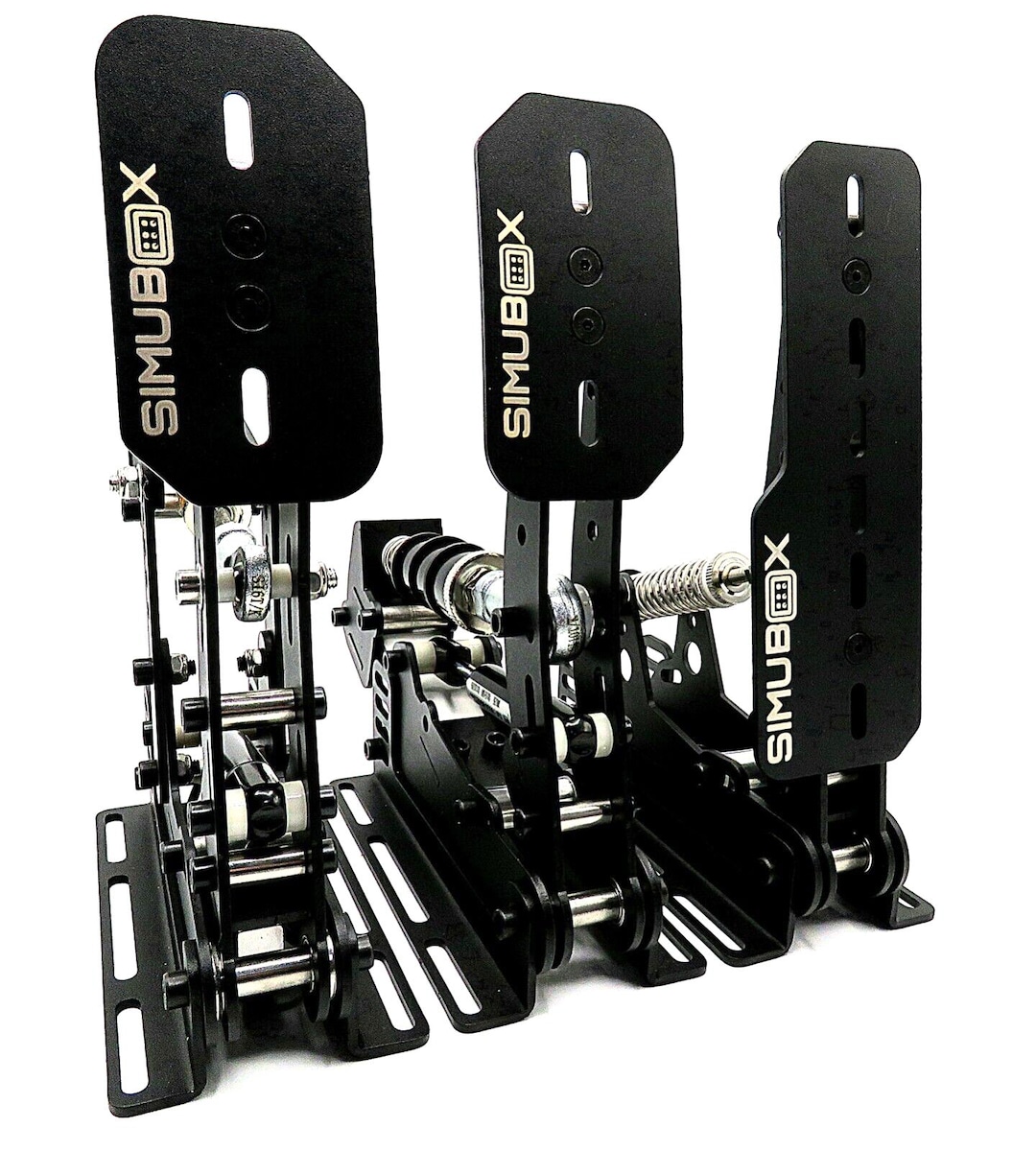 SIMUBOX Load Cell Black Pedals V2. 3 Pedals Set. Stainless Steel. 2 ...