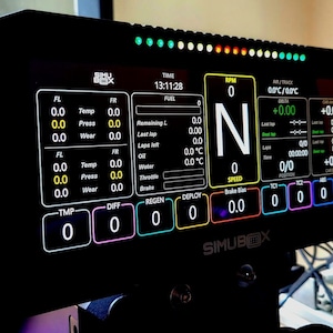 SIMUBOX 10.3 Inch DDU Sim Racing Dashboard With 28 RGB Led. Simhub ...