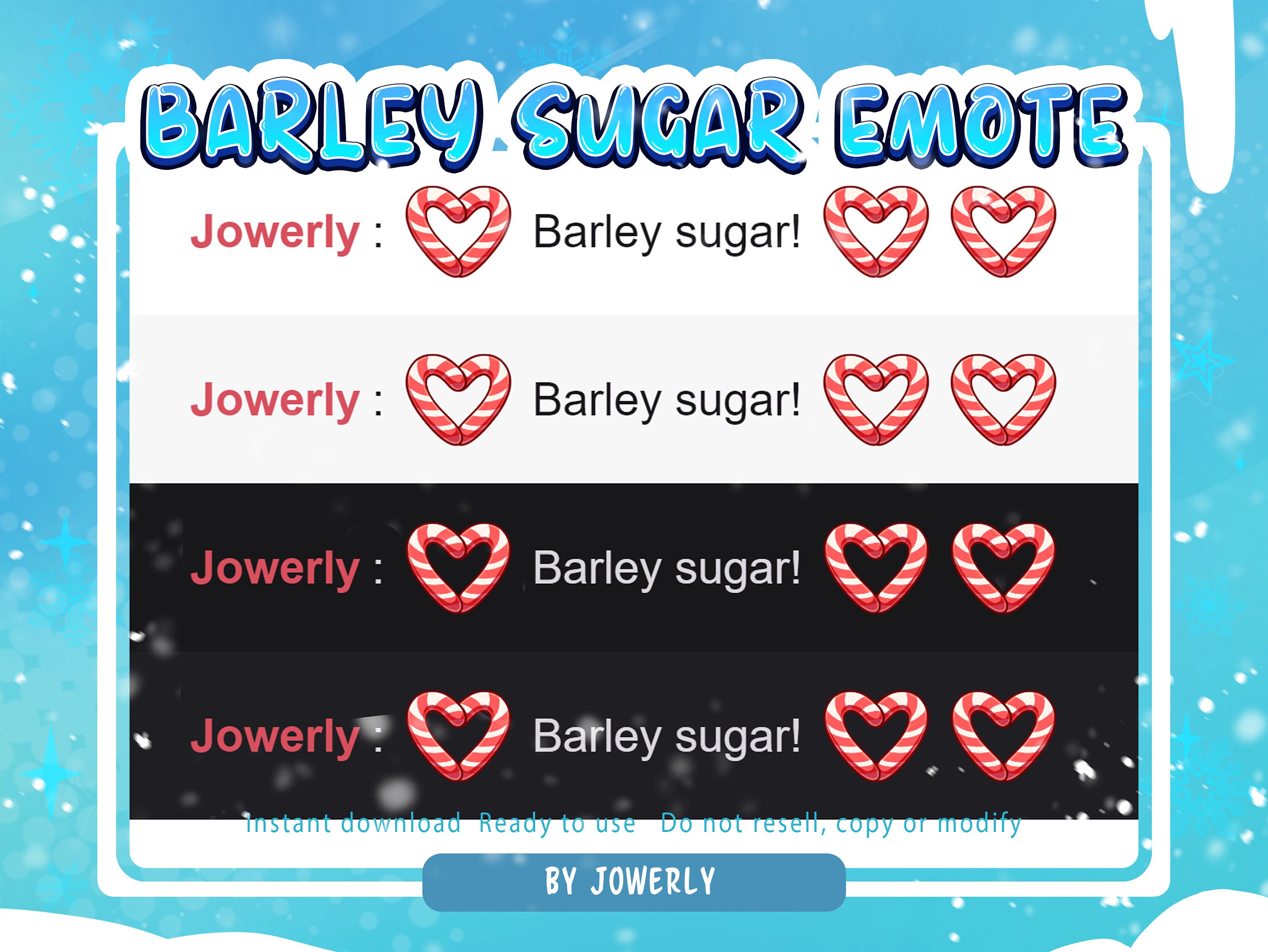 Barley Sugar Emote for Twitch and Discord - Etsy