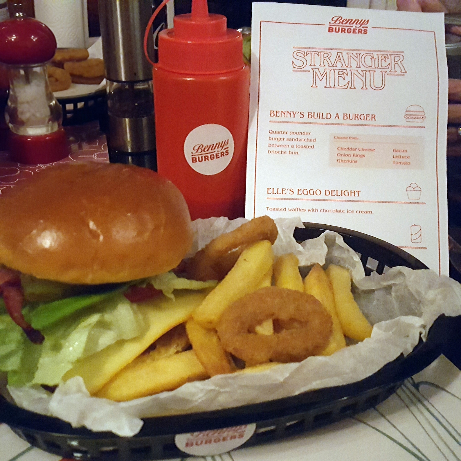 Stranger Things Download Printable Benny's Burgers Menu - Etsy