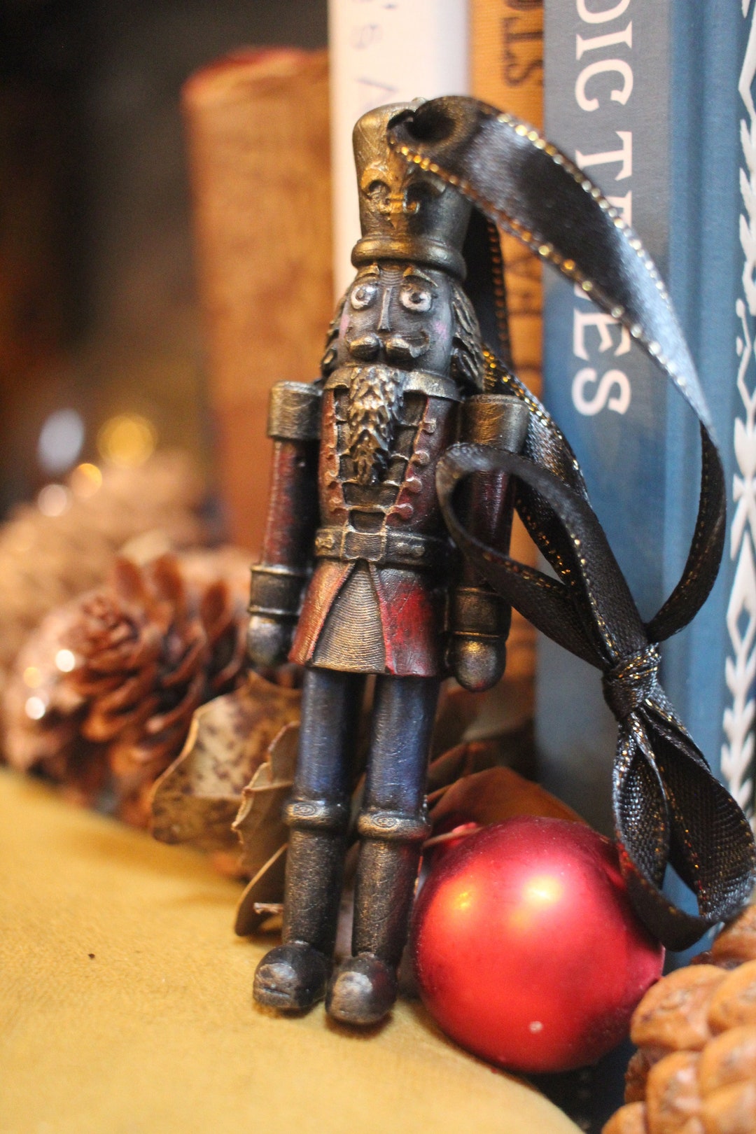 Handmade Nutcracker Christmas Decoration With Antique Gold - Etsy