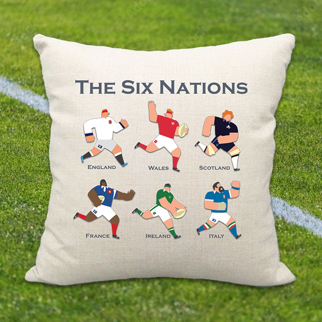 Six Nations Rugby Cushion - Etsy UK