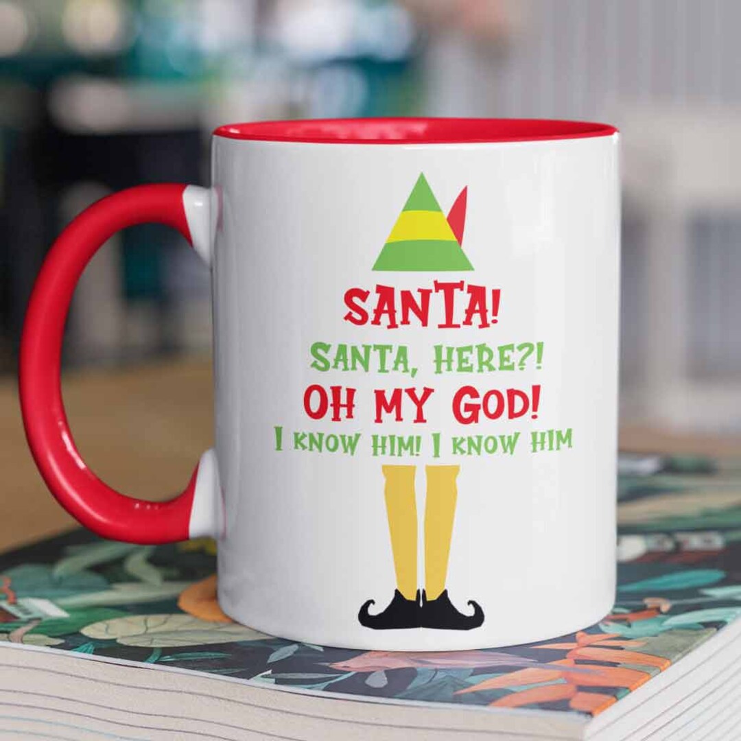 Buddy the Elf Mugs, Elf the Movie Mugs, Elf Cheer Mug - Etsy