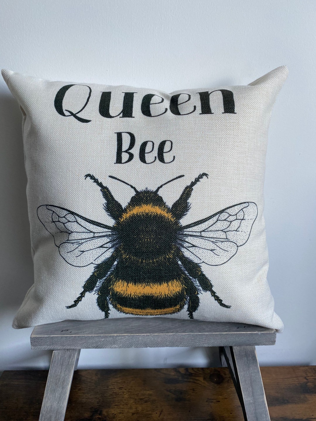 Queen Bee Cushion - Etsy UK