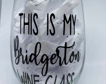 Bridgerton Wine Glasses - Etsy