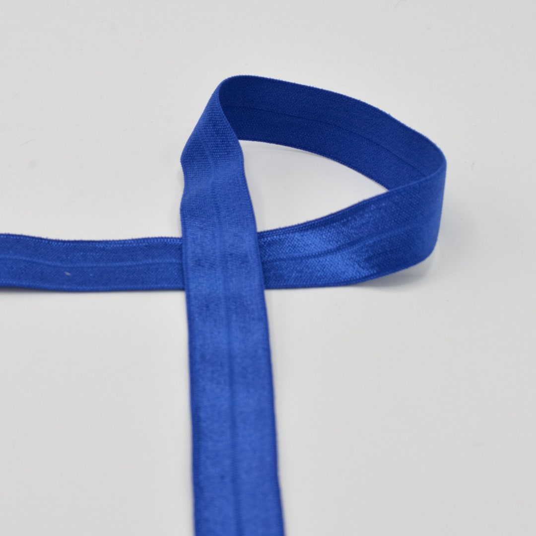 Elastic Edging Tape, Laundry Elastic, Plain Folding Elastic, Cobalt ...