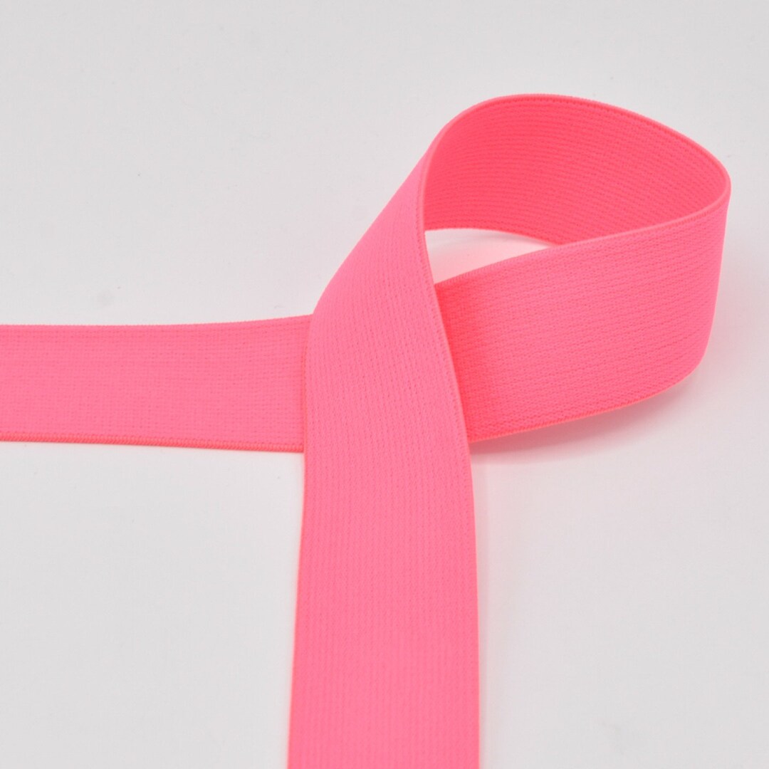 Elastic Band Neon Pink 30 Mm (3 Cm) Wide From 2 Meters Elastic and Flat ...