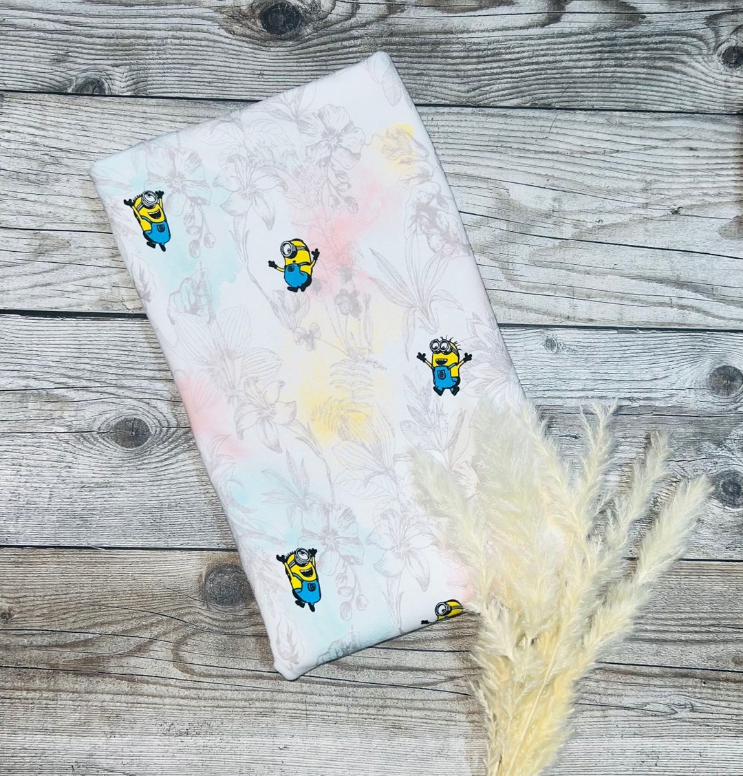 French Terry Summer Sweat Minions Floral Off-white Maraki Licensed ...
