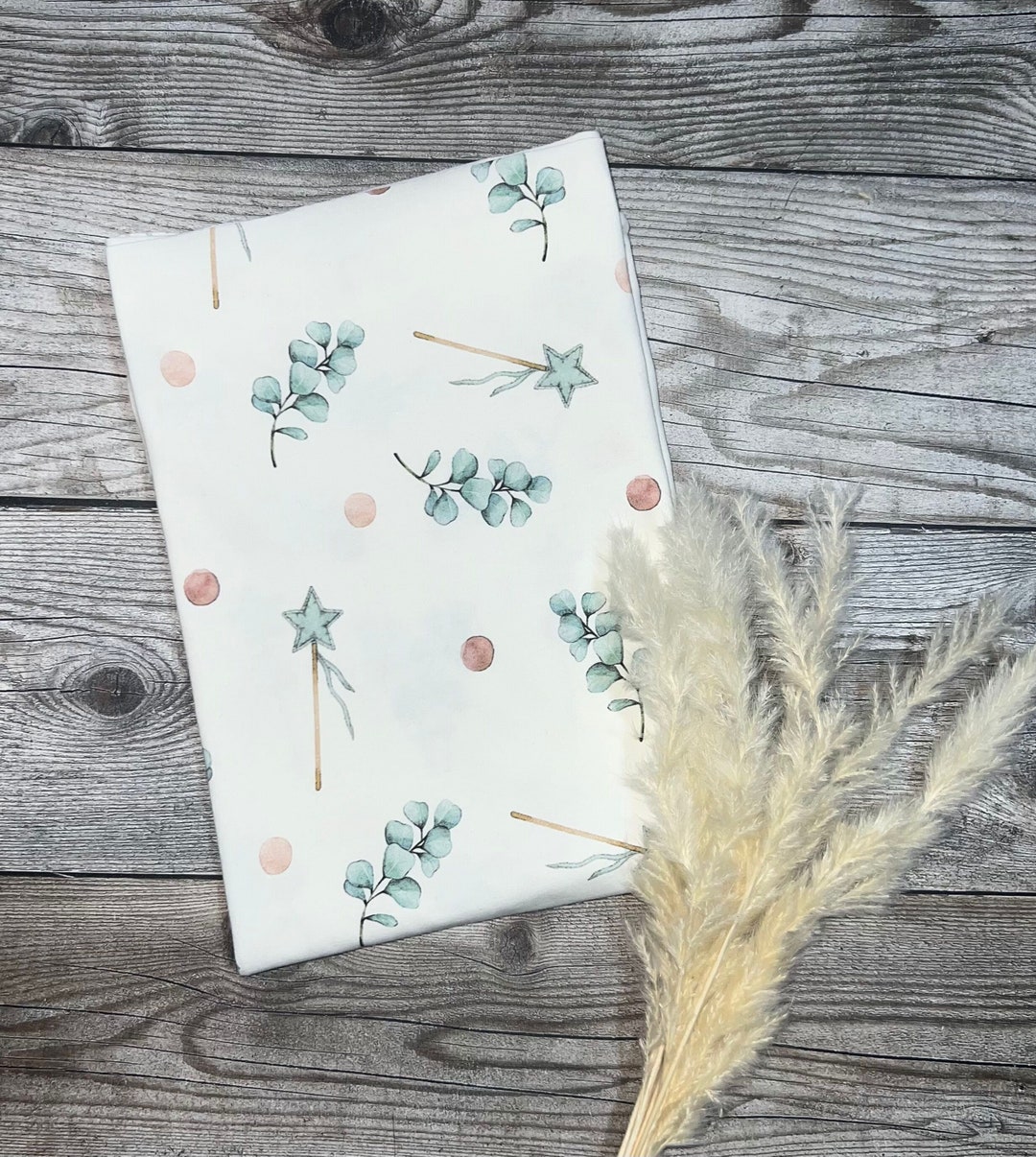 Jersey Eucalyptus Branches Magic Wand *make a Wish* Cotton Fabrics ...