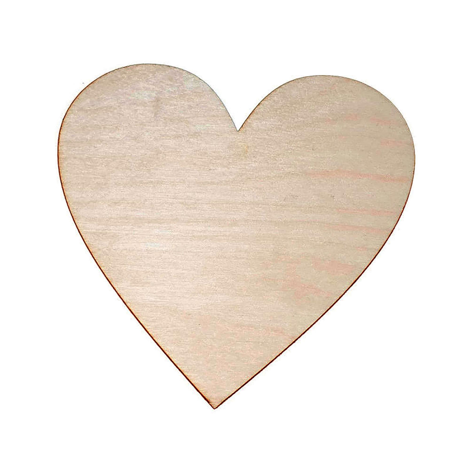 Wood Heart Shapes Wooden Hearts Wedding Wooden Plain Hearts | Etsy