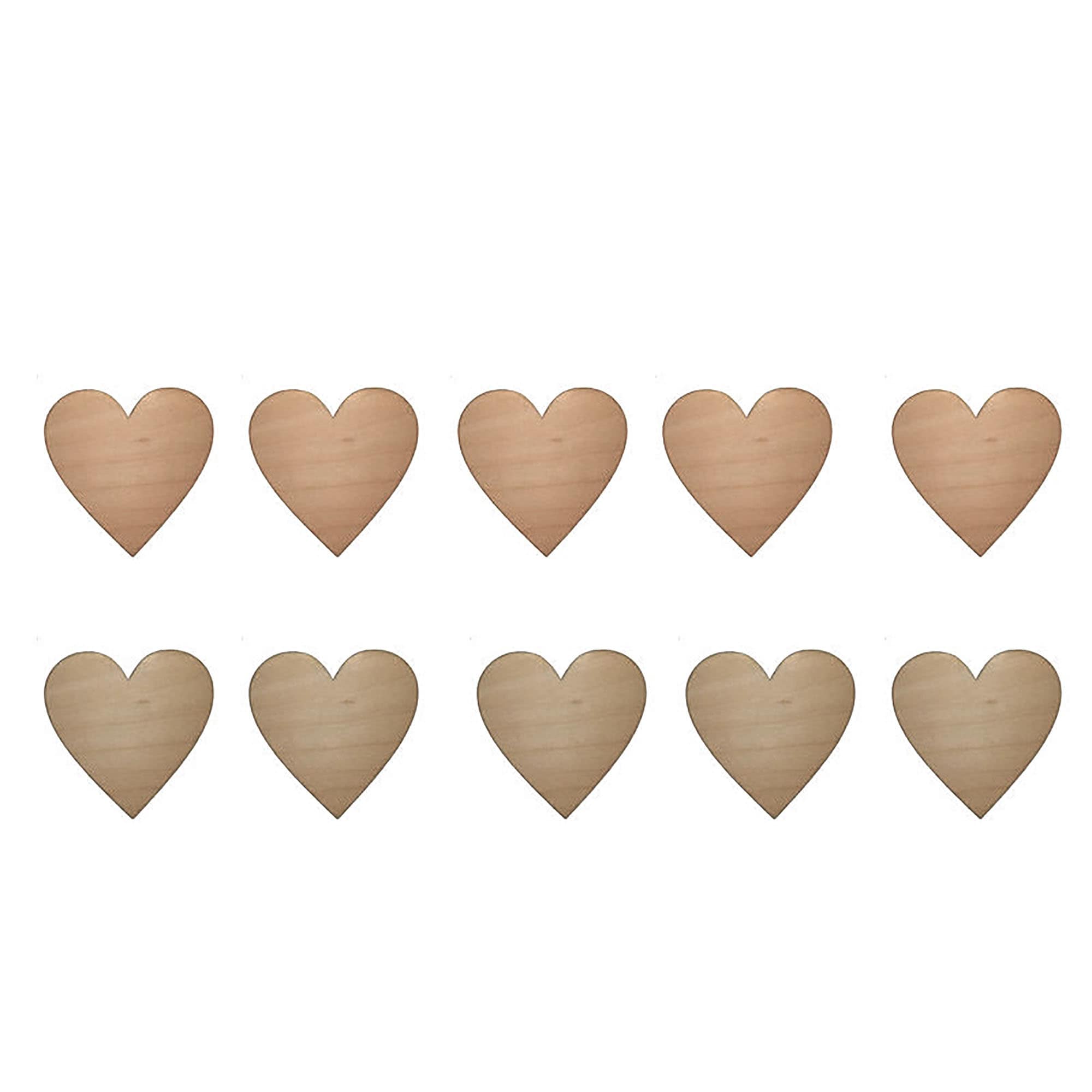 Wood Heart Shapes Wooden Hearts Wedding Wooden Plain Hearts | Etsy