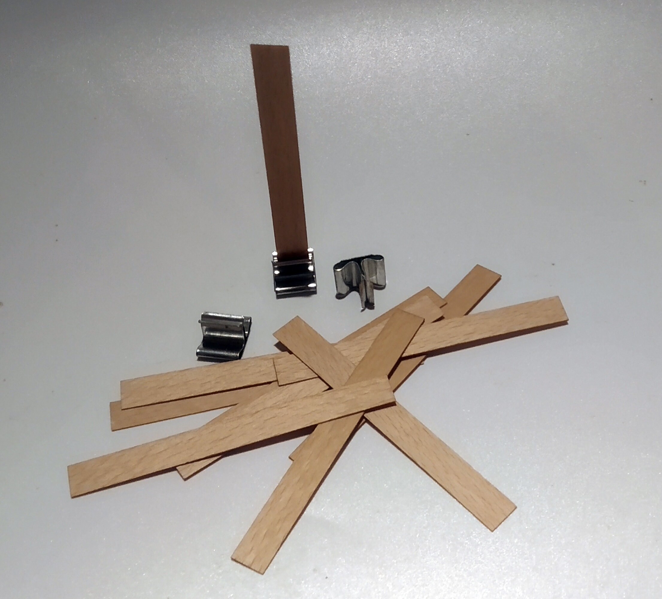 12 Wooden Wicks & 12 Wick Clips Thickness of Wick: 06 Mm - Etsy