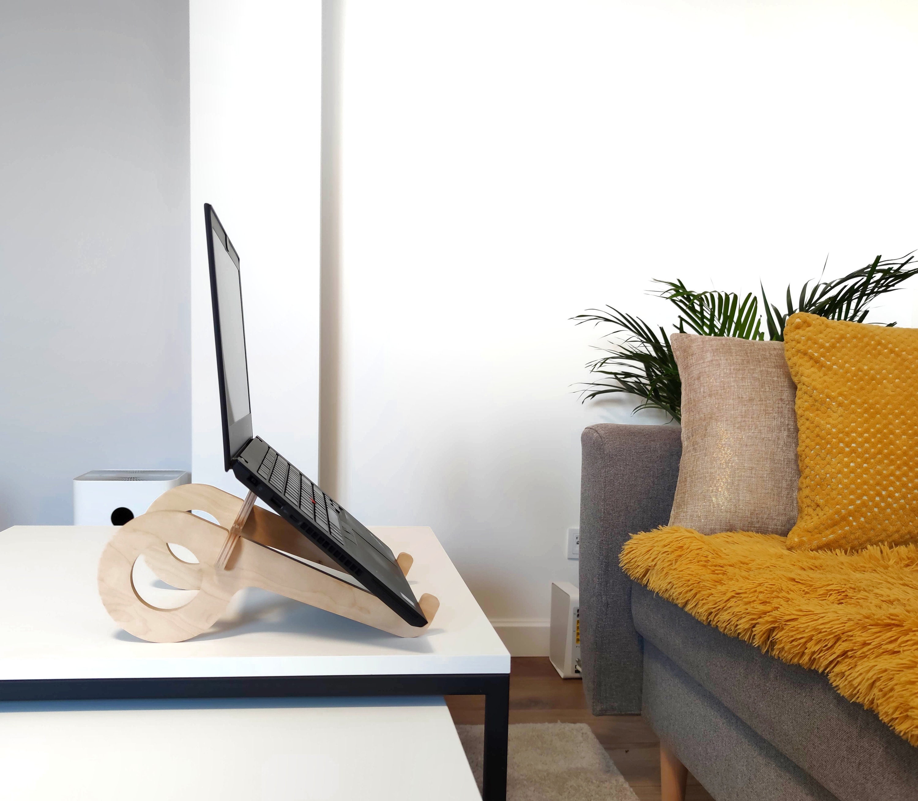 Wood Laptop Stand Premium Laptop Riser Wood Laptop Holder - Etsy